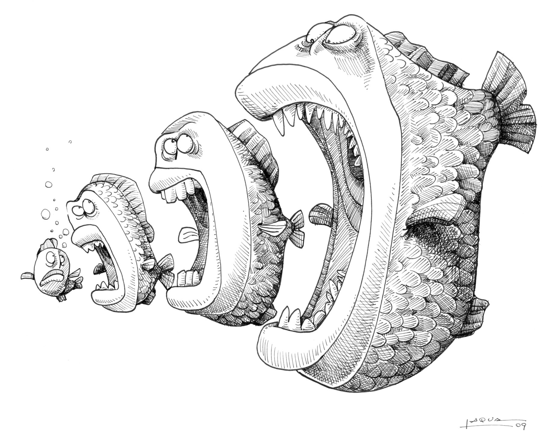 Curso Mestre das Hachuras | Ilustração com Hachuras em Nankin