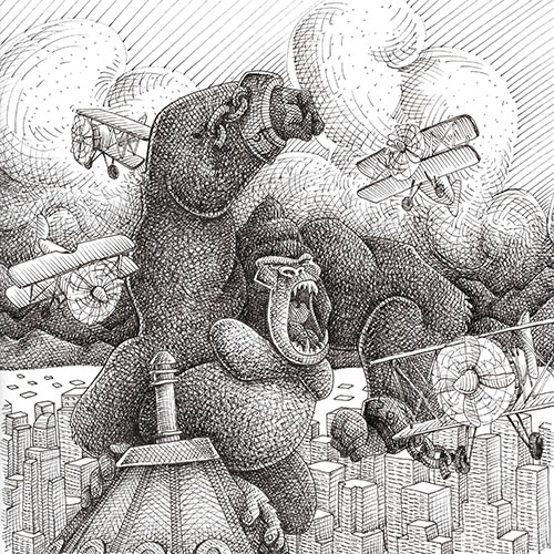 Curso Mestre das Hachuras | Ilustração com Hachuras em Nankin